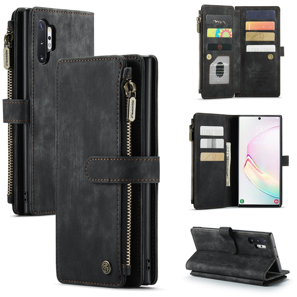 Samsung Galaxy Note 10+ CaseMe C30 Multifunction Wallet Zip Pocket 7 Card Slots Noco.co.nz – NOCO