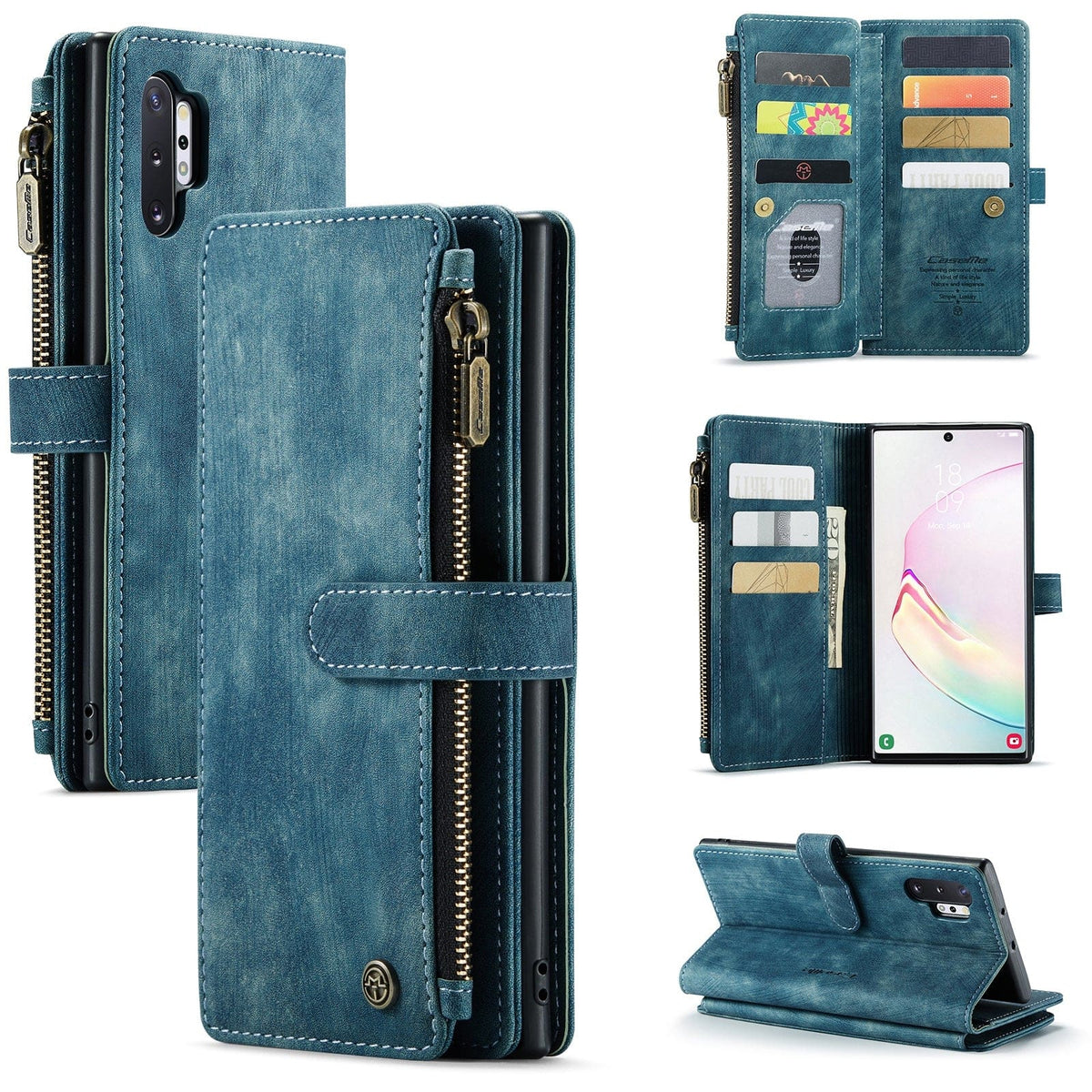 Samsung Galaxy Note 10+ CaseMe C30 Multifunction Wallet Zip Pocket 7 Card Slots Noco.co.nz – NOCO