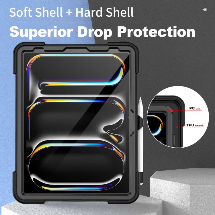 Apple iPad Pro 13 2024 RedPepper Rugged Cover with Screen Protector Built-In Noco.co.nz – NOCO