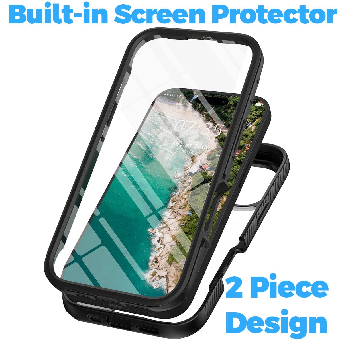 Apple iPhone 16 Pro Full Enclosure Cover Built-In Screen Protector Noco.co.nz – NOCO