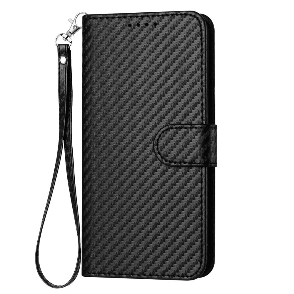 Oppo A5 PRO 5G Carbon Fibre Texture Wallet Flip Cover Card Holder Bank Note Slot Lanyard Noco.co ...