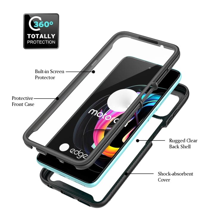 Motorola Edge 20 Lite Full Enclosure Protective Cover with Built-In Screen Protector Noco.co.nz ...