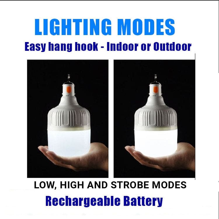 30W Rechargeable Hanging LED Light Camping or Work Light 3 Modes USB ...