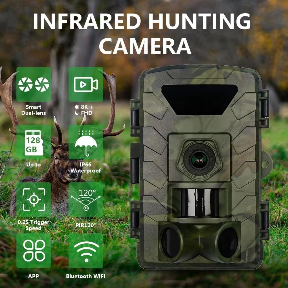 PR803W Wi-Fi 8K Max Trail and Security Camera Phone App Night/Day Time ...