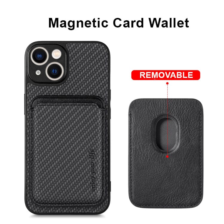 Apple iPhone 13 Carbon Magsafe Cover with Removable Card Wallet Noco.co ...