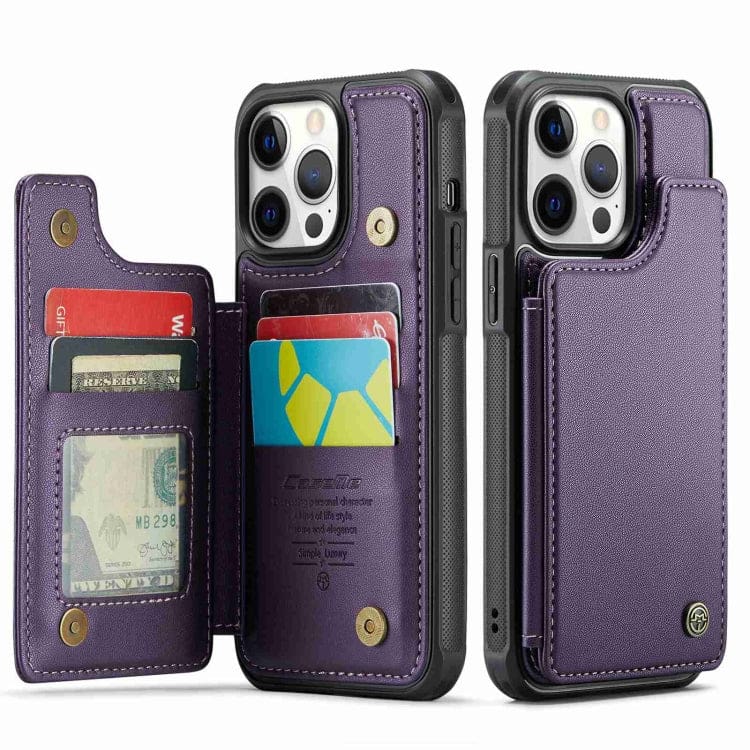Apple iPhone 12 Pro Max CaseMe C22 Rear Wallet Cover with Card Slots ...