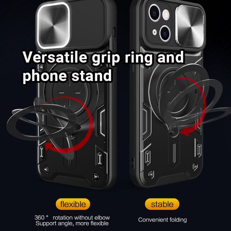 Apple iPhone 16 Pro Hybrid Camera Shield Rugged Ring Protective Cover ...