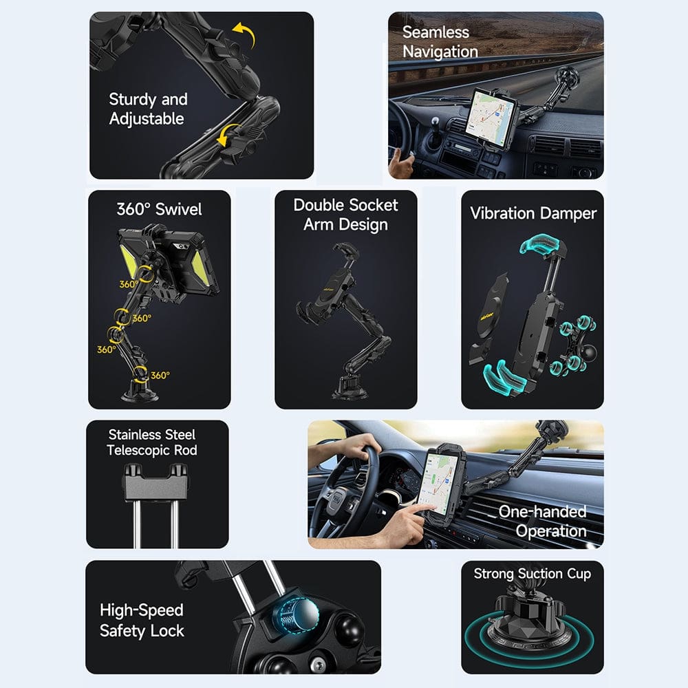 Ulefone Armor Mount Max Phone / Tablet Vehicle Mount Vibration Damper ...
