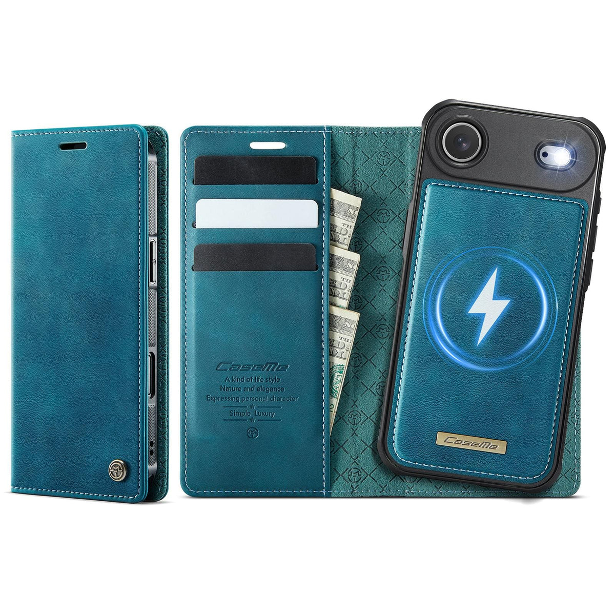 Apple iPhone 17 Air CaseMe C49 Detachable Flip Cover RFID Protection ...