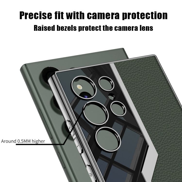 Samsung Galaxy S24 Ultra 5G GKK Rigid Leather Electroplated Cover Noco ...