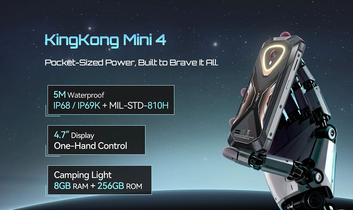 Cubot KingKong Mini 4 Rugged Phone | 4.7" Display | 48MP Camera ...