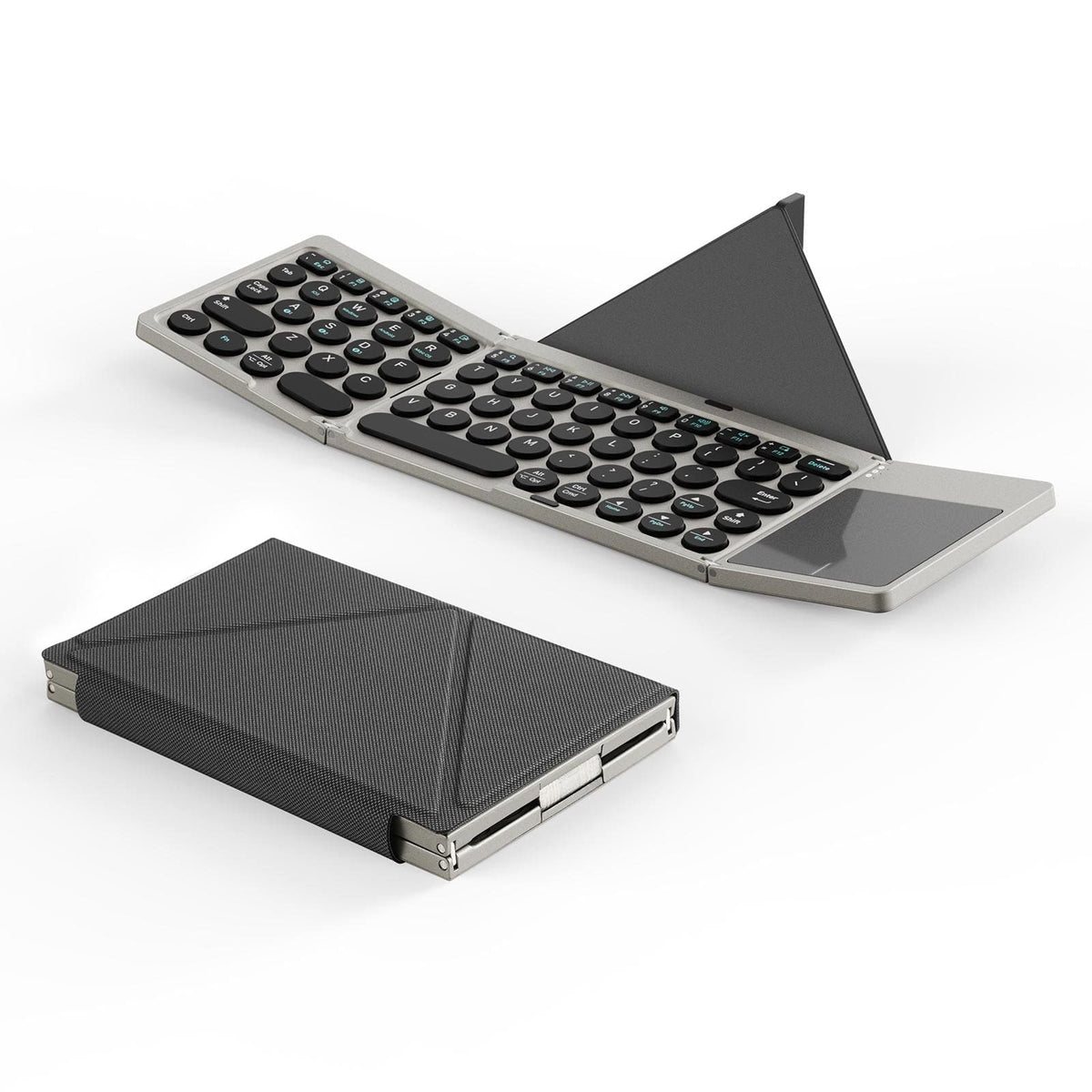 DUX DUCIS OK Flip Series Tri-fold Wireless Keyboard with Touchpad and ...