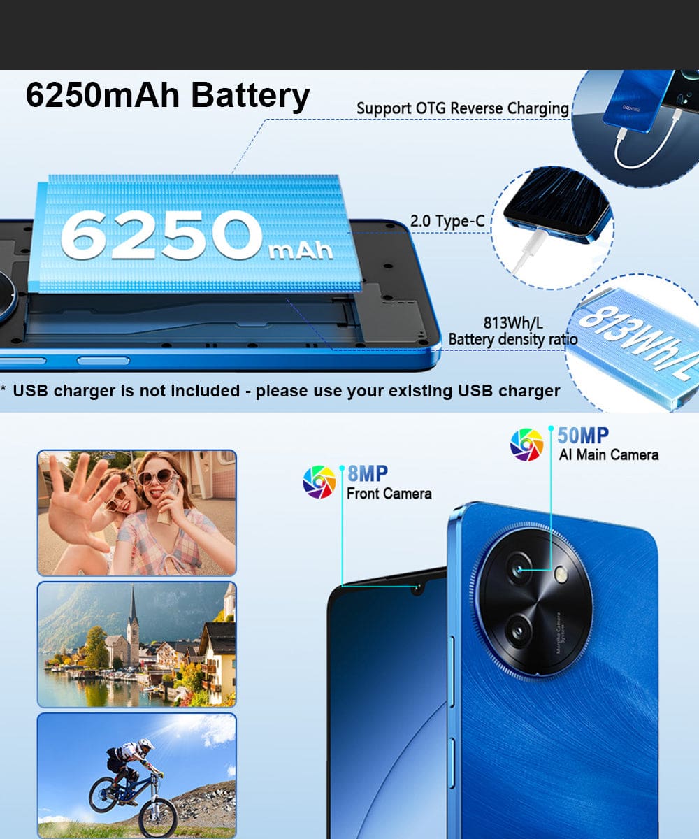 DOOGEE Note59 Pro+ 5G Smartphone | 12GB RAM 512GB ROM 6250mAh Battery ...