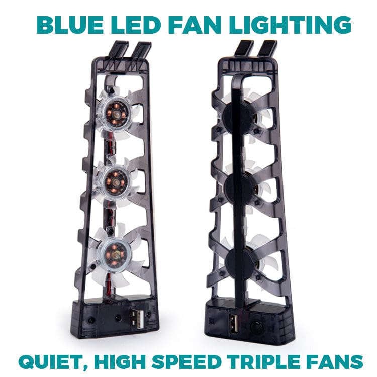 Dobe TP5 Triple Fan Cooling Bracket for PS5 Blue Fan LED Noco.co.nz – NOCO