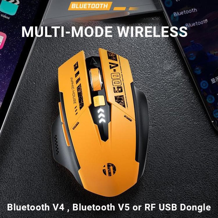 inphic A9 Dual Mode Bluetooth/RF Wireless Optical Mouse Rechargeable ...