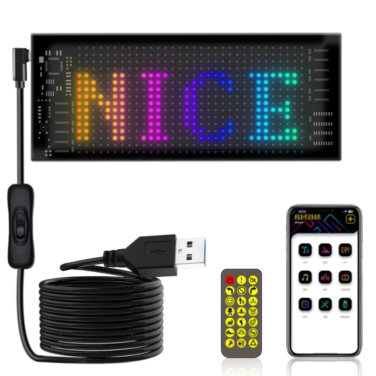 LED Matrix Flexible Sign Panel - Custom Messages and Pics Phone App ...