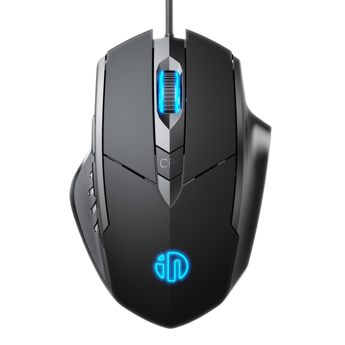 inphic W1 Wired USB 7200 DPI Optical Mouse 6 Buttons Scroll Wheel LED ...