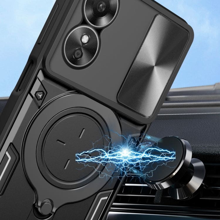 Oppo A17 Camshield Cover with Metal Ring/Stand Noco.co.nz – NOCO