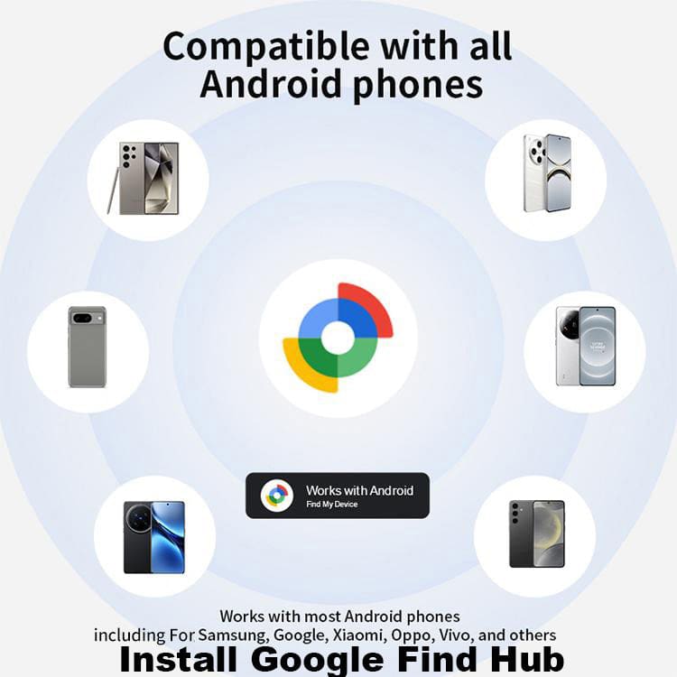 OTAG F8 Tracking Tag for Android Google Find Hub Google Certified Noco ...
