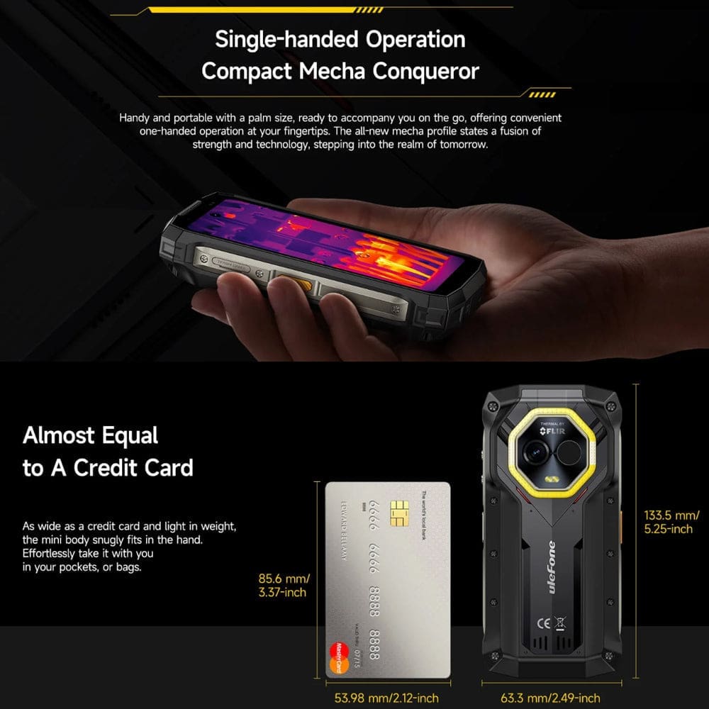 Ulefone Armor Mini 20T Pro 5G FLIR Thermal Camera 8GB RAM + 256GB 4.7 ...