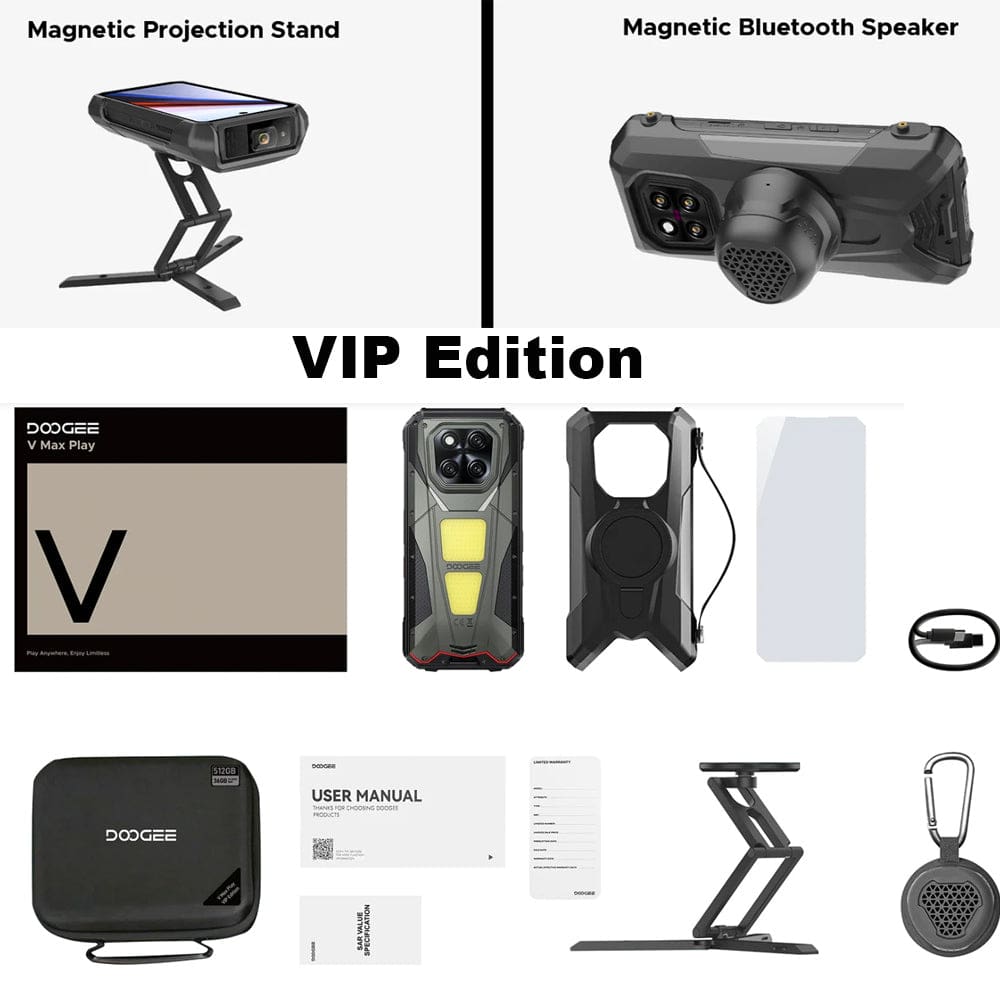 Doogee V Max Play 5G Rugged VIP Edition | Projector | 16GB + 512GB ...