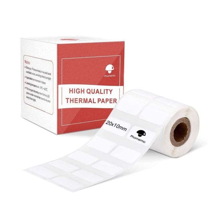 Phomemo Pre-Cut Thermal Label Roll 20mm to 30mm size White Noco.co.nz ...