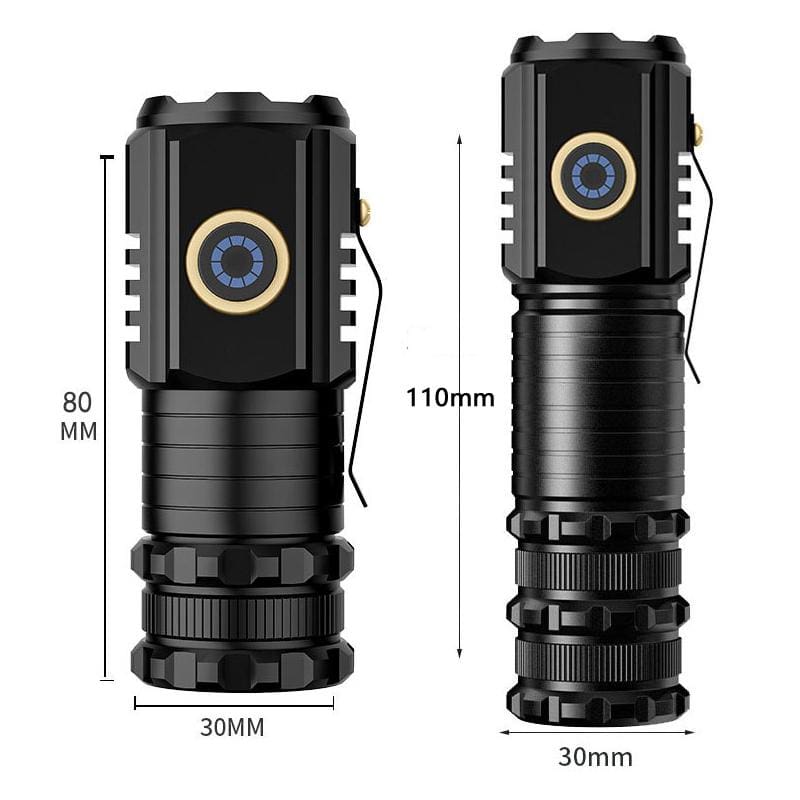 3 LED Mini Rechargeable Flashlight – Ultra-Bright Waterproof and Hands ...