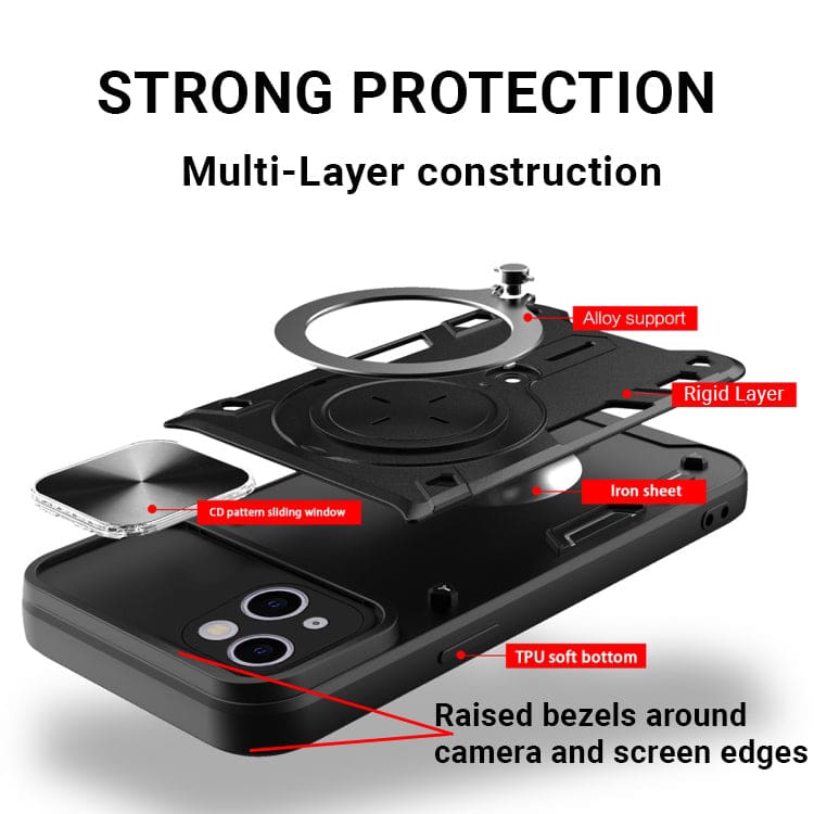 Apple iPhone 15 Hybrid Camera Shield Rugged Ring Protective Cover Noco ...