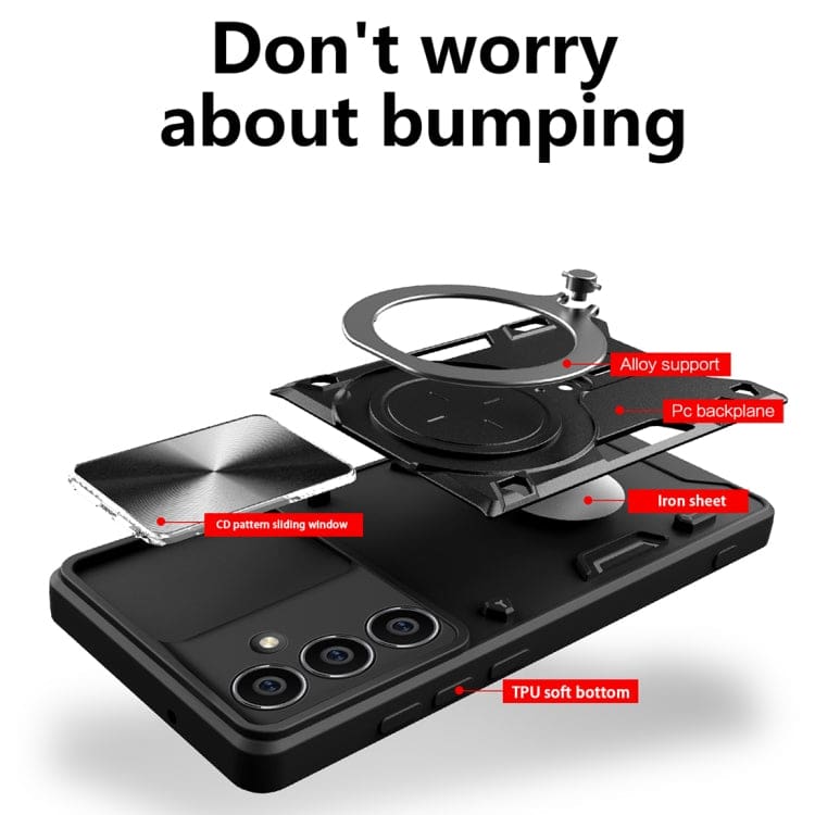 Samsung Galaxy S23 FE Camera Shield Cover with Metal Ring/Stand Noco.co ...