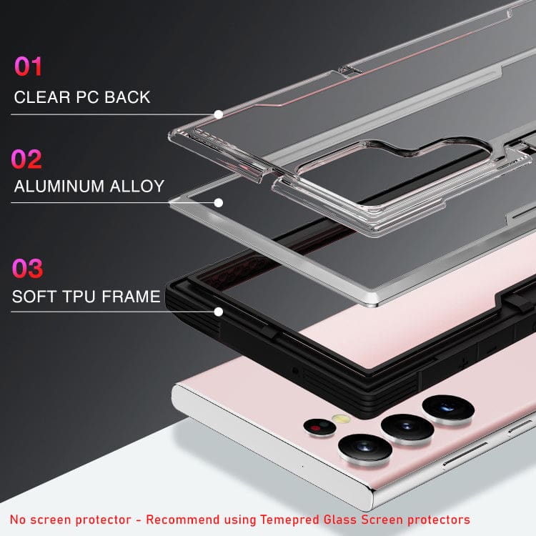 Samsung Galaxy S22 ULTRA 5G Thunder Series Aluminium Frame TPU ...