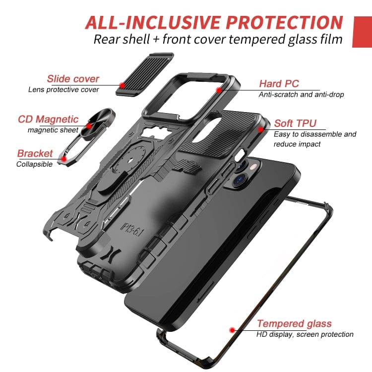 Apple iPhone 14 Full Enclosure Protective Cover with Built-In Screen ...