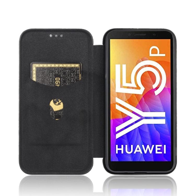 Huawei Y5P Carbon Shell Flip Phone Cover/Wallet Noco.co.nz – NOCO