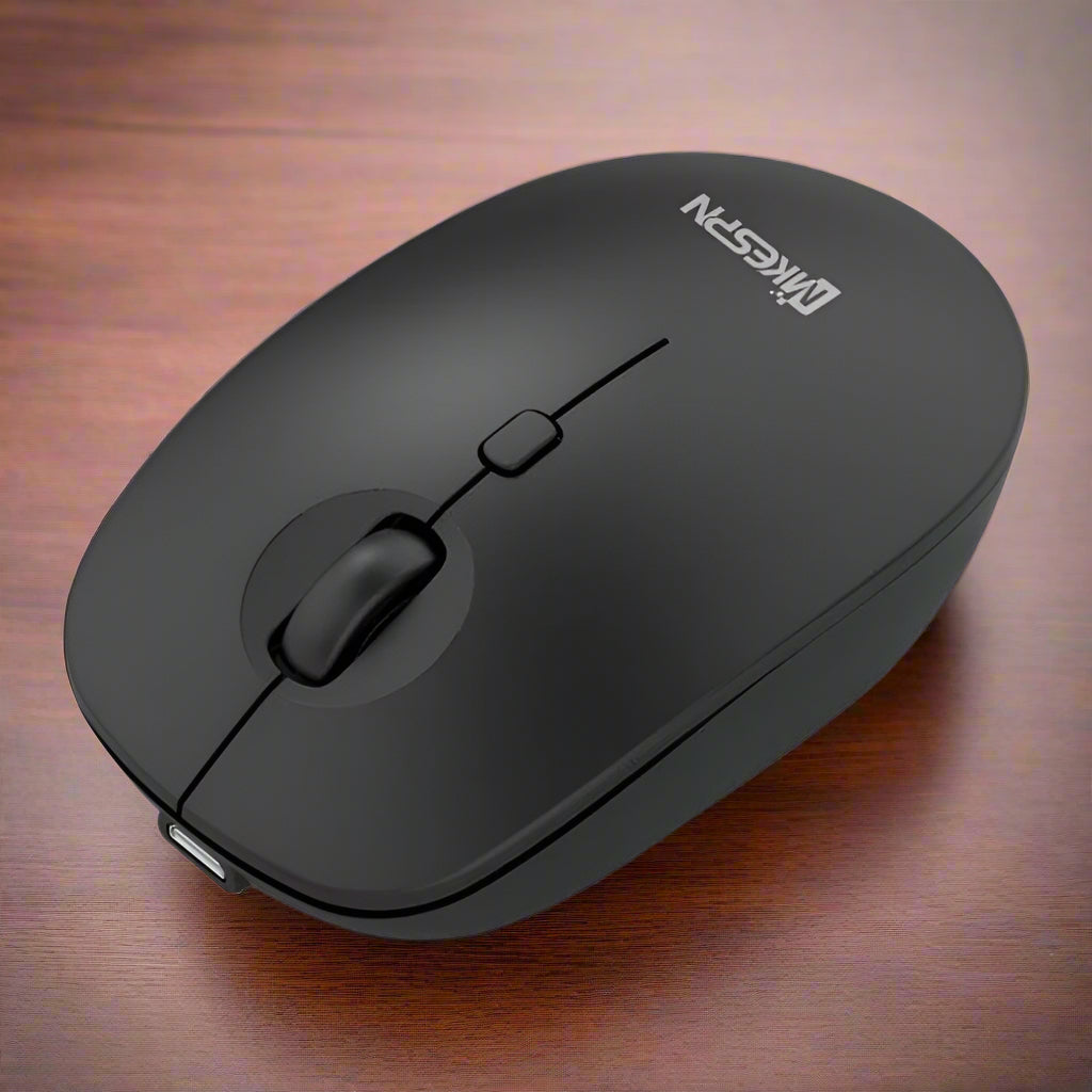 MKESPN Tri-Mode Bluetooth/RF Wireless Optical Mouse USB 2.4G RF Dongle ...