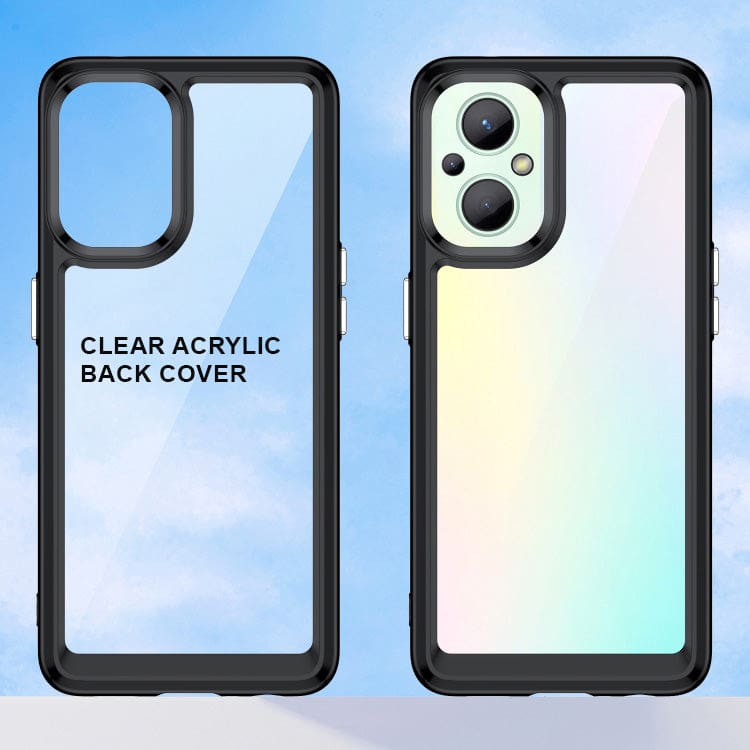 Oppo Reno 8 Lite Acrylic Protective Cover Transparent Back Panel Noco ...