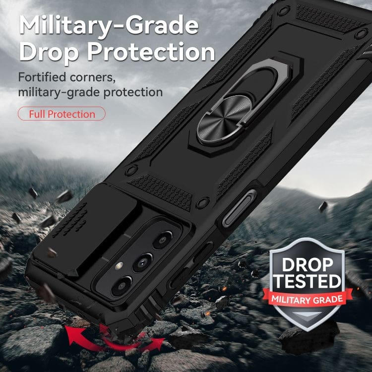Samsung Galaxy A33 5G Armor Rugged Sliding Camera Cover with Ring/Stand ...