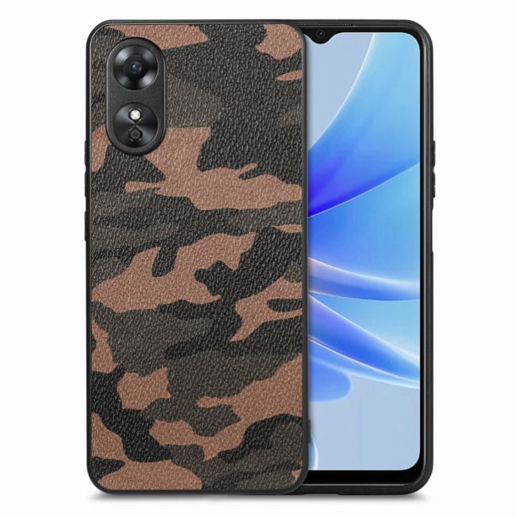 Oppo A17 4G Camo Leather Back Rear Cover Noco.co.nz – NOCO