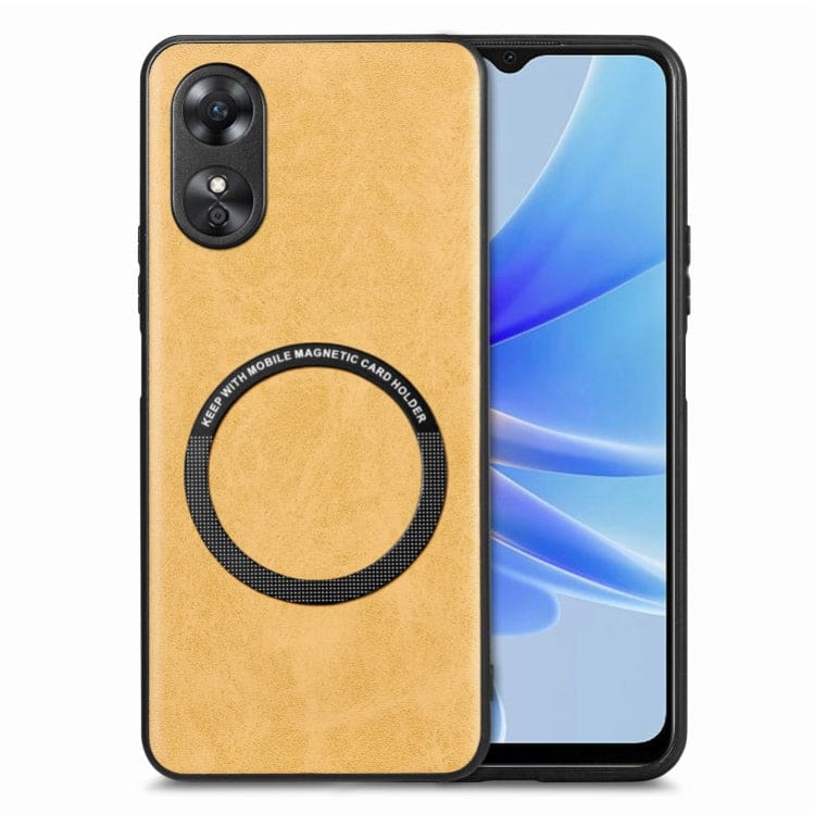 Oppo A17 Metal Ring MagSafe Style PU Leather Back Cover Noco.co.nz – NOCO